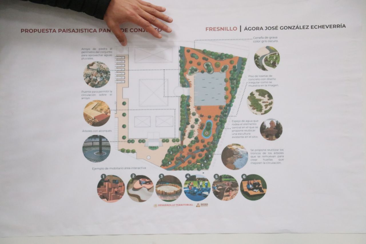 Presentan proyecto de rehabilitación del Ágora de Fresnillo – Átomos
